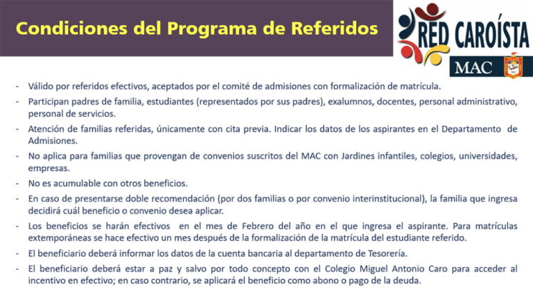 Programa de referidos | COLMAC